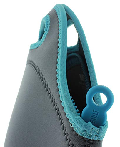 BUILT NY Gourmet Getaway Neoprene Lunch Tote (Gray with Blue Stitching)