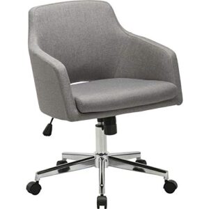 Lorell Mid-Centry Modern Task Chair, Gray Seat