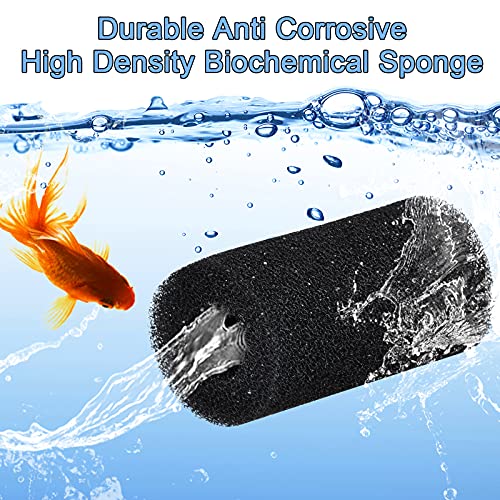 WEAVERBIRD 4PCS Pre-Filter Foam Sponge Roll Aquarium Filter Intake Cover for Aquarium Fish Tank (Small)