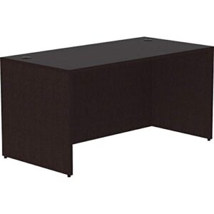 lorell essentials desk shell, 60" x 30" x 29.5", espresso