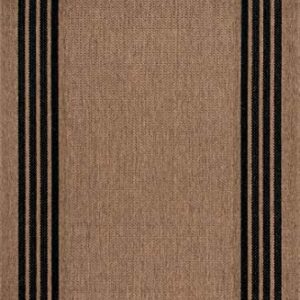 nuLOOM Gigi Striped Border Indoor/Outdoor Area Rug, 8' x 10', Brown