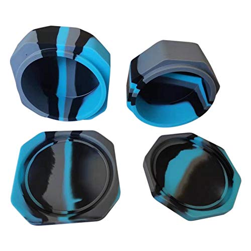 Gentcy Silicon Large 223ml Silicone Container Jars Storage Oil New Box Blue Black Grey2PCS