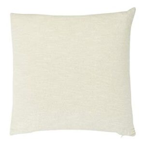 Creative Co-Op DF2389 Square Cotton Mudcloth Fringed X Pattern Pillow, Off-White