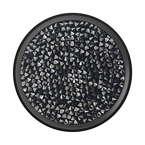 Black Graphic Printed Crystals Image - Not Real PopSockets PopGrip: Swappable Grip for Phones & Tablets