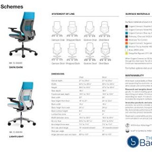 Steelcase Gesture Office Desk Chair with Headrest in Elmosoft Genuine Saddle L147 Leather Plus Lumbar Support High Platinum Metallic Frame with Seagull Seat/Back Merle Arms (Light/Light)