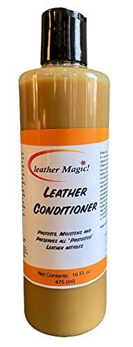 Leather Magic Leather Conditioner. The Best Leather Conditioner for Todays Modern Leather. Feeds and Hydrates All “Finished” Leather to Keep it Soft and Last Longer. (16 oz)