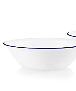 Corelle Style Chip Resistant 2qt (1.9L) Rimmed Bowl Blue 2-Pack, Model: N/A