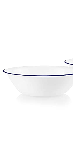 Corelle Style Chip Resistant 2qt (1.9L) Rimmed Bowl Blue 2-Pack, Model: N/A