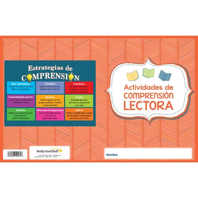 Really Good Stuff Activities for Spanish Reading Comprehension Journals (Actividades de comprensión lectora) - 12 journals