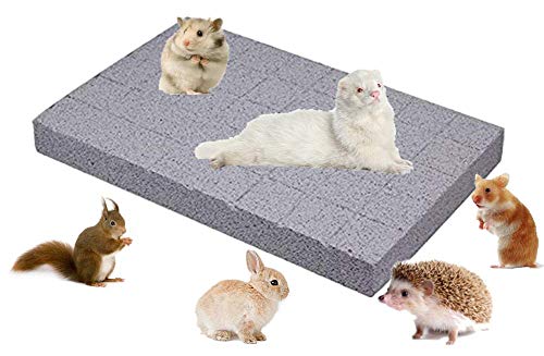 Litewoo Rabbit Scratching Board Pet Molars and Paws Lava Pumice Small Animal Foot Pads for Guinea Pig Ferrets Hedgehog Chinchilla Rabbit