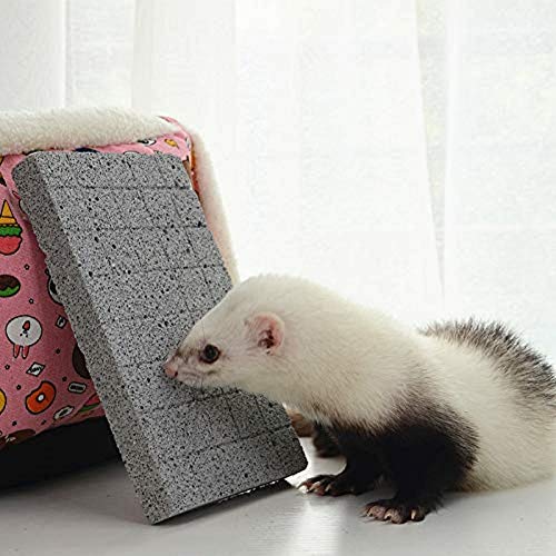 Litewoo Rabbit Scratching Board Pet Molars and Paws Lava Pumice Small Animal Foot Pads for Guinea Pig Ferrets Hedgehog Chinchilla Rabbit