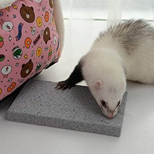 Litewoo Rabbit Scratching Board Pet Molars and Paws Lava Pumice Small Animal Foot Pads for Guinea Pig Ferrets Hedgehog Chinchilla Rabbit