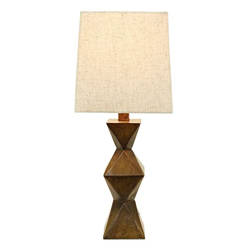 Decor Therapy Knox Stacked Diamond Lamp, Desert Brown (TL21291)