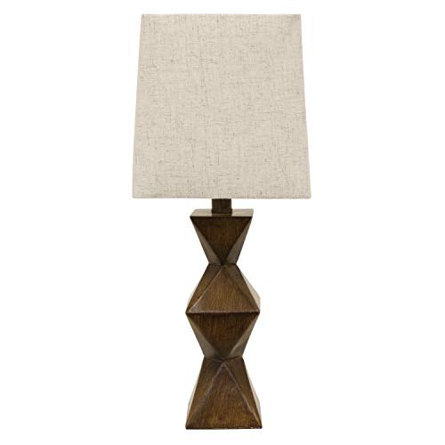 Decor Therapy Knox Stacked Diamond Lamp, Desert Brown (TL21291)