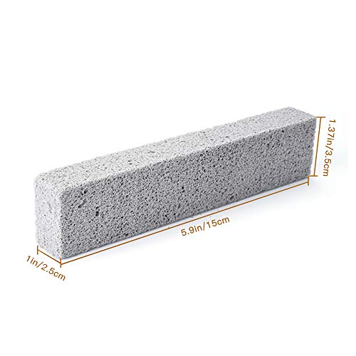 Dr.WOW 6 Pack Pumice Sticks for Cleaning, Pumice Scouring Pad，Grey Pumice Stone，Removing Rust and Grease，Household, Kitchen, Spa, Pool, Bath,Toilet，Household Cleaning