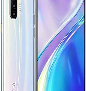 realme XT (128GB, 8GB RAM) 6.4" AMOLED, 64MP Quad Camera, Snapdragon 712, Dual SIM GSM Unlocked, US + Global 4G LTE International Model - RMX1921 (Pearl White, 128GB + 64GB SD + Case Bundle)