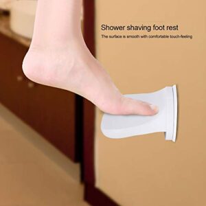 Maxmartt Shower Foot Rest, Non-Slip Suction Cup Plastic Bathroom Shower Shaving Leg Aid Foot Rest for Home Hotel Use