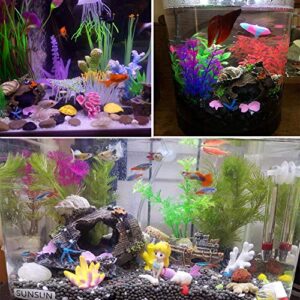 Ulifery Small Cute Barrel Fish Tank Decorations Aquarium Hideaway Cave House with Shell