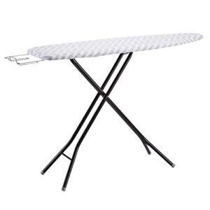 amazon basics full-size ironing board - 4-leg fold-up, chevron removable cover