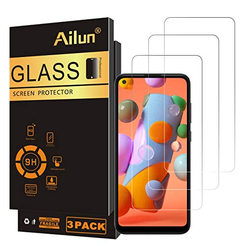 Ailun Screen Protector for Galaxy A11/M11 3 Pack Tempered Glass Ultra Clear Anti-Scratch Case Friendly