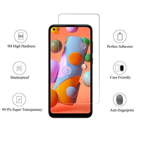 Ailun Screen Protector for Galaxy A11/M11 3 Pack Tempered Glass Ultra Clear Anti-Scratch Case Friendly