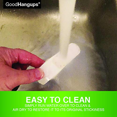 GoodHangups Peel & Stick Reusable Hooks 3 Pack