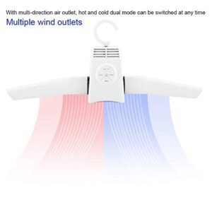 Portable Clothes Dryer - Electric Clothes and Shoe Drying Hanger Foldable Clothes Dryer with Cold/Hot Drying and Timer Dryer Rack Machine US Plug 110-240V for Socks, Bras, Lingerie, Clothes, Sturdy