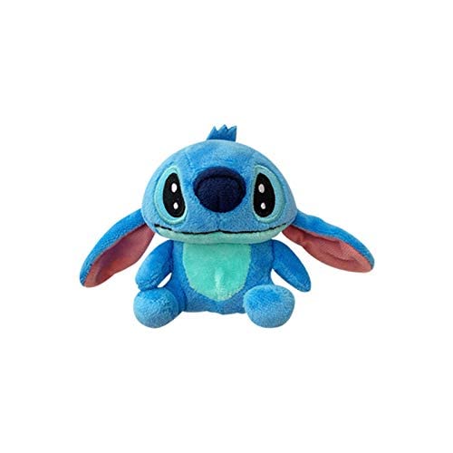 Fluffy Plush Soft TPU Blue Stitch Case with Keychain for AirPods 1 2 1st 2nd Generation AirPods1 AirPods2 3D Cartoon Cute Lovely Adorable Kawaii Kids Girls Women