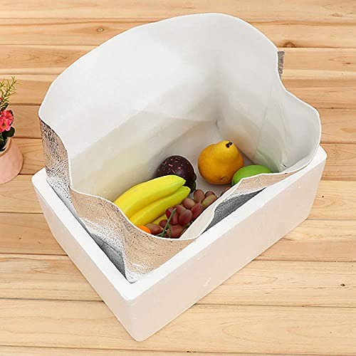 Smilco Reusable Insulation Bags Thermal Box Liners 13 x 8.5 x 12 Metalized Box Liners 6 PCS for Lunch Box Shopping Bag Insulation Lining Waterproof Insulation Package