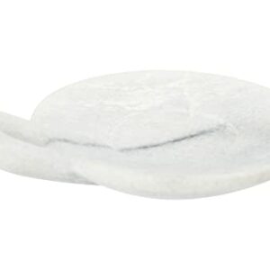 Creative Co-Op Small Marble Handle Dish, 4", White