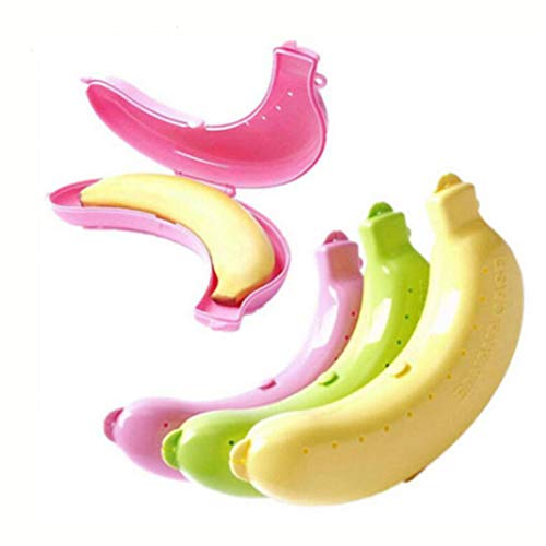 Aisoway Banana Case Outdoor Bananas Protector Box Storage Container Random Color