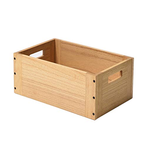 KIRIGEN Stackable Wood Storage Cube/Basket/Bins Organizer for Home Books Clothes Toy - Modular Open Cubby Storage System - Office Bookcase Shelves C15-NA