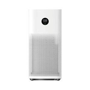 mi hepa air purifier 3h with 3-layer integrated 360° cylindrical air filters - effectively removes 99.97% pollutants - breath cleaner, fresher air with small air purifiers for home and offices