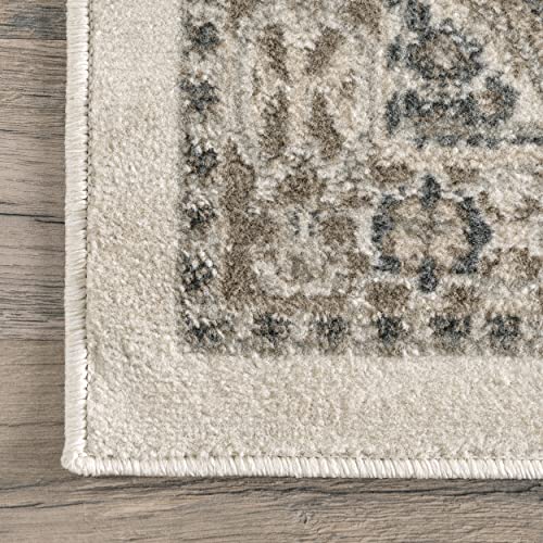 nuLOOM Becca Vintage Tile Runner Rug, 2' 6" x 6', Beige