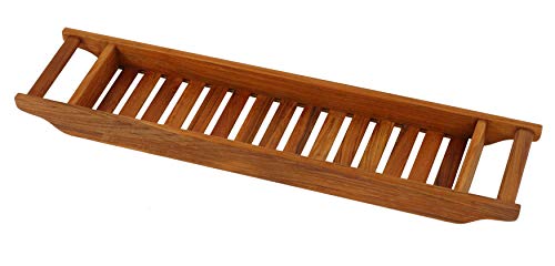 Bare Decor Vaske Bathtub Caddy, 33" Wide, Natural Teak Wood