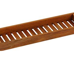 Bare Decor Vaske Bathtub Caddy, 33" Wide, Natural Teak Wood