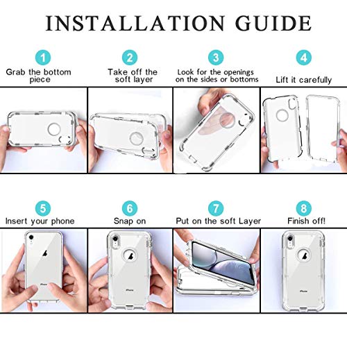 ORIbox Case Compatible with iPhone XR Case, Heavy Duty Shockproof Anti-Fall Clear case