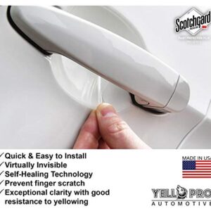 YelloPro Custom Fit Door Handle Cup 3M Anti Scratch Clear Bra Paint Protector Film Cover Self Healing Guard for 2014 2015 2016 2017 2018 2019 2020 2021 Toyota Tundra Pickup Truck