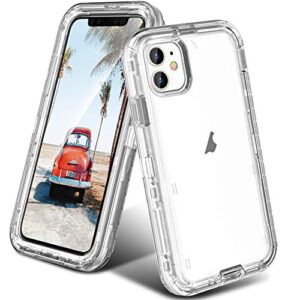 oribox case compatible with iphone 11 , heavy duty shockproof anti-fall clear case