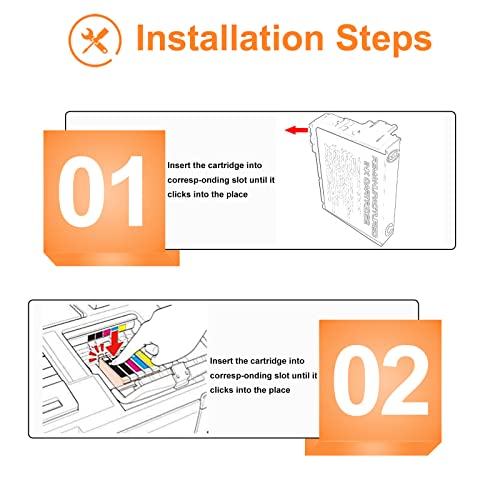 Run Star T126 Remanufacture Ink Cartridge Replacement for Epson 126 T126 for Workforce 435 520 545 635 645 845 WF-3520 WF-3530 WF-3540 WF-7010 WF-7510 WF-7520 (3-Black)