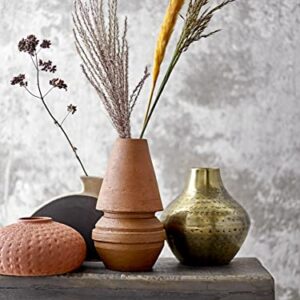 Creative Co-Op Hammered Metal Vase with Antique Finish