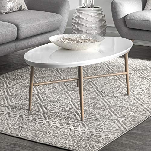 nuLOOM Floral Jeanette Accent Rug, 2' x 3', Grey