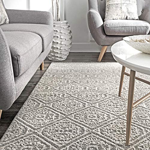 nuLOOM Floral Jeanette Accent Rug, 2' x 3', Grey