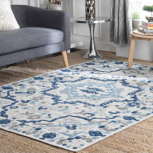 nuLOOM Celestial Contemporary Indoor/Outdoor Accent Rug, 2' x 3', Blue