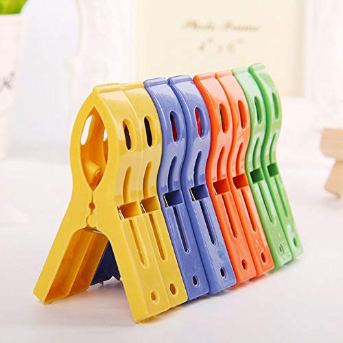 heaven2017 Set of 8 Large Plastic Clothespins Beach Towel Clips Blanket Quilt Clamps