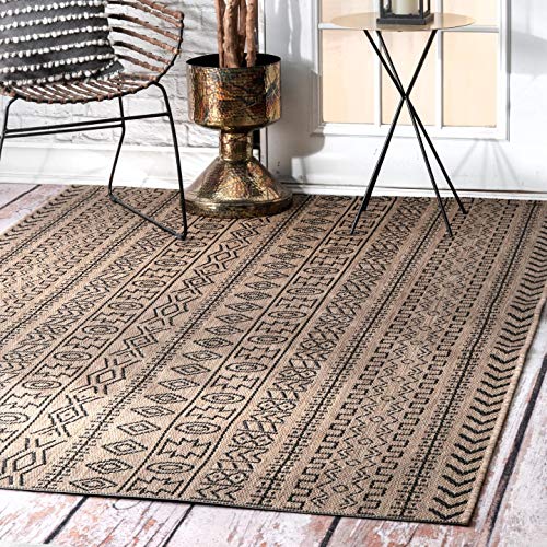 nuLOOM Outdoor Jamie Area Rug, 4' x 6', Brown