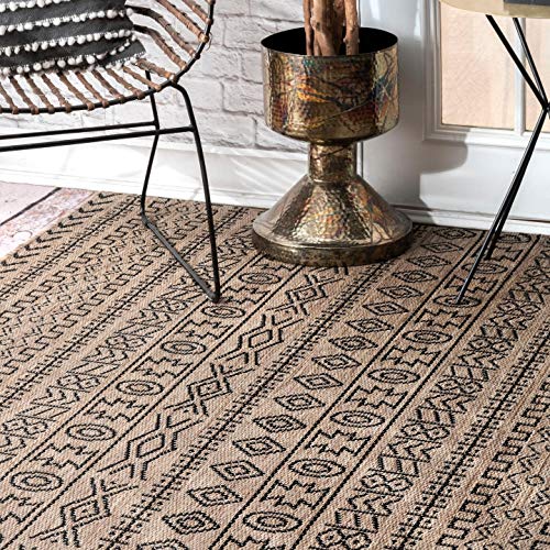 nuLOOM Outdoor Jamie Area Rug, 4' x 6', Brown