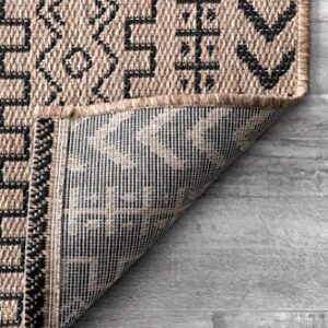 nuLOOM Outdoor Jamie Area Rug, 4' x 6', Brown