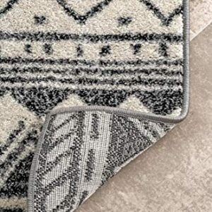 nuLOOM Becky Tribal Area Rug, 3' x 5', Dark Grey