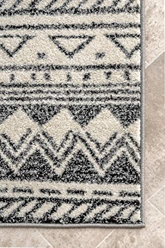 nuLOOM Becky Tribal Area Rug, 3' x 5', Dark Grey